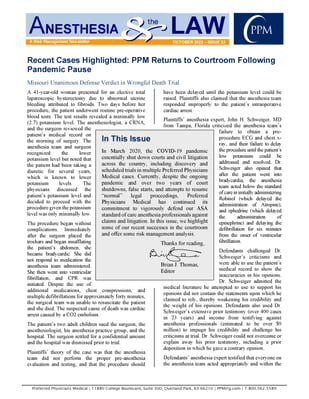 PPM: Preferred Physicians Medical - MPLI for Anesthesiologists